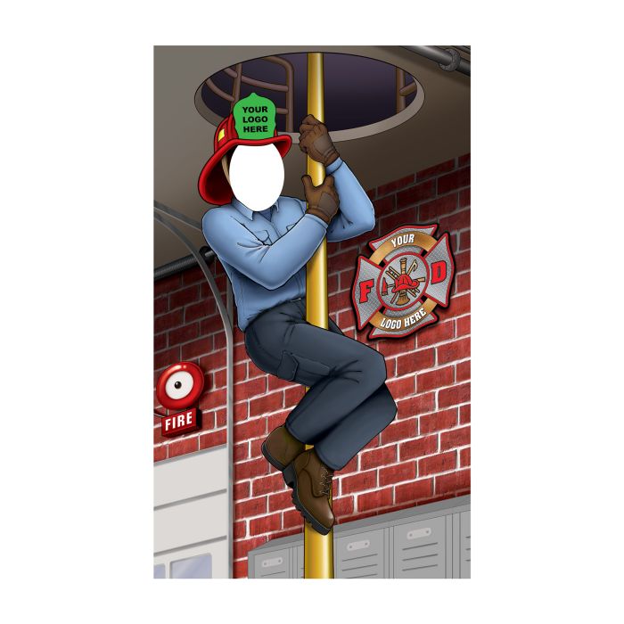 Iconic Fireman's Pole Photo Prop