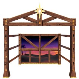 Nativity Scene Photo Prop Stand-Up