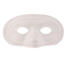 White Half Mask