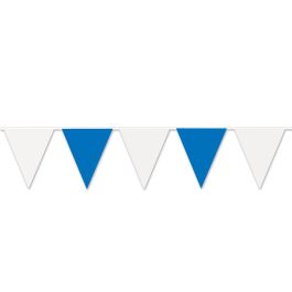 Blue & White Pennant Banner