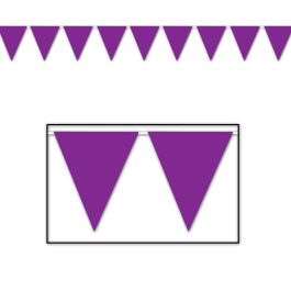 Purple Pennant Banner