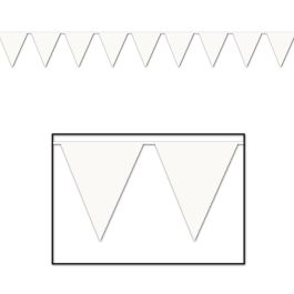 White Pennant Banner