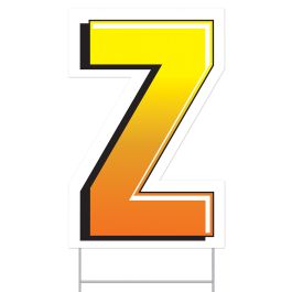 Plastic "Z" Yard Sign
