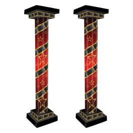 Red Carpet 3-D Tall Column Props