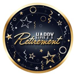 Happy Retirement Plates