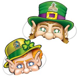 Paper-Stock St. Patrick's Day Masks