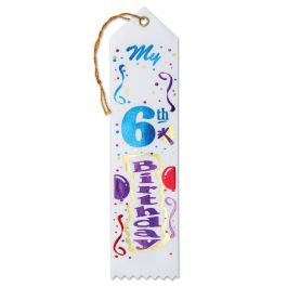 My "6th" Birthday Award Ribbon