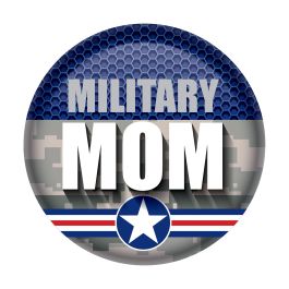 Military Mom Button